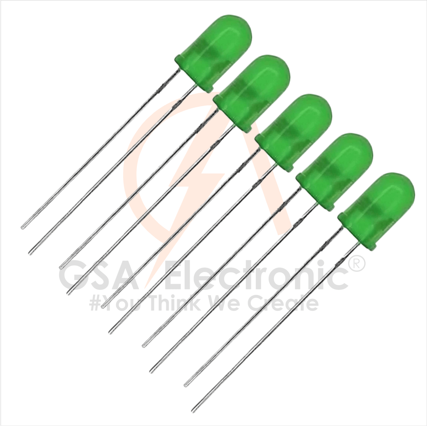 5mm Green Led (Pack of 10) - GSA Electronic India